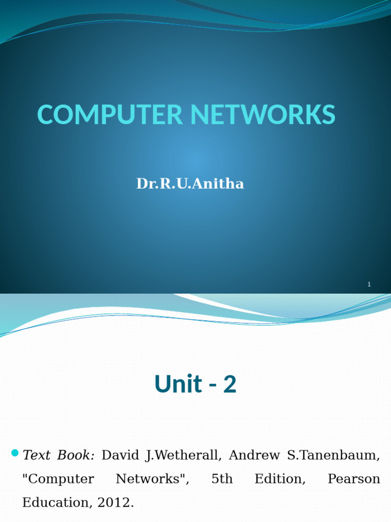 Unit 2 Data Link Layer Pdf Error Detection And Correction Transmission Control Protocol