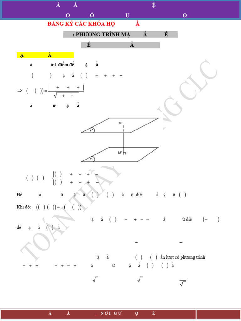 Bi 7 PHNG TRNH MT PHNG (Tit 2) | PDF