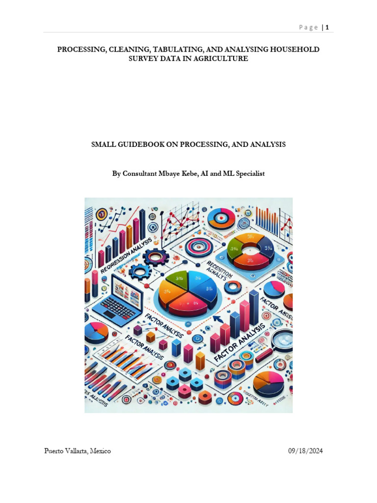 Guidebook on Data Processing Tabulation Analysis | PDF | Sampling (Statistics) | Statistics