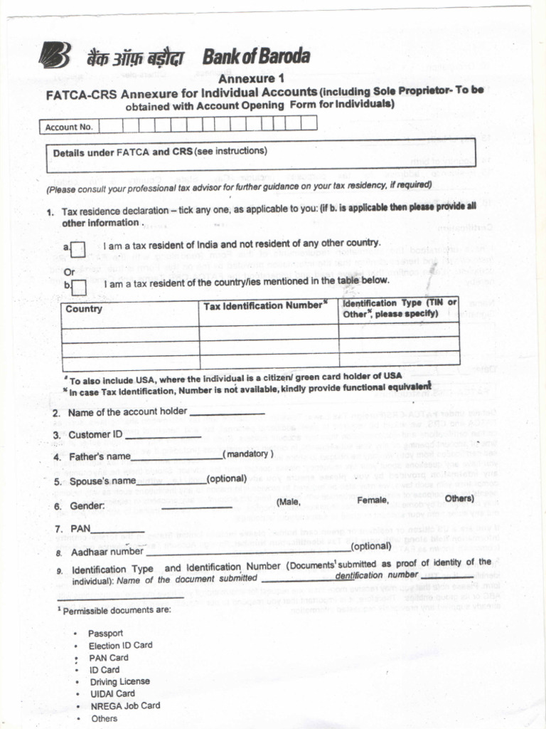 Kyc Form - Bob | PDF