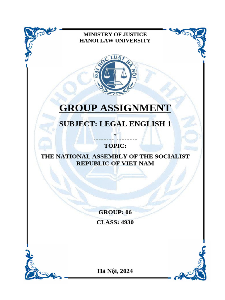 - BTN- Tiếng Anh Pháp Lý 1 | PDF | Committee | Government Institutions