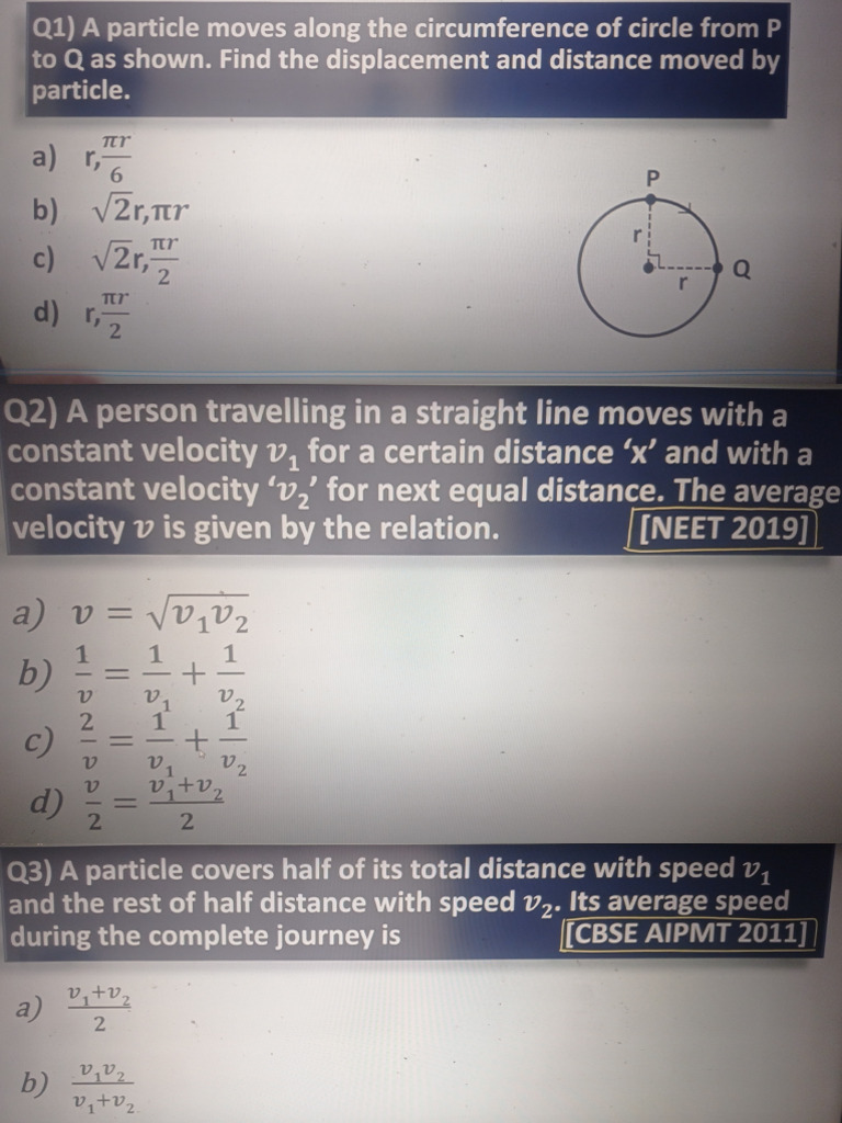 motion in 1d and vectors problems | PDF