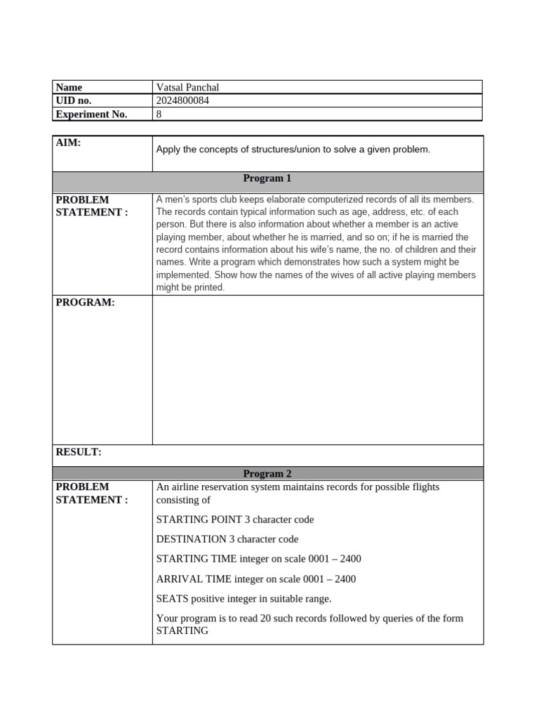 PSIPL_Template_Expt | PDF | Applied Mathematics | Theoretical Computer Science
