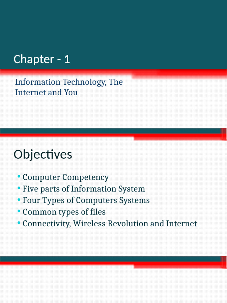 1-Information Technology, The Internet and You | PDF | Microcomputers | Computer Data Storage