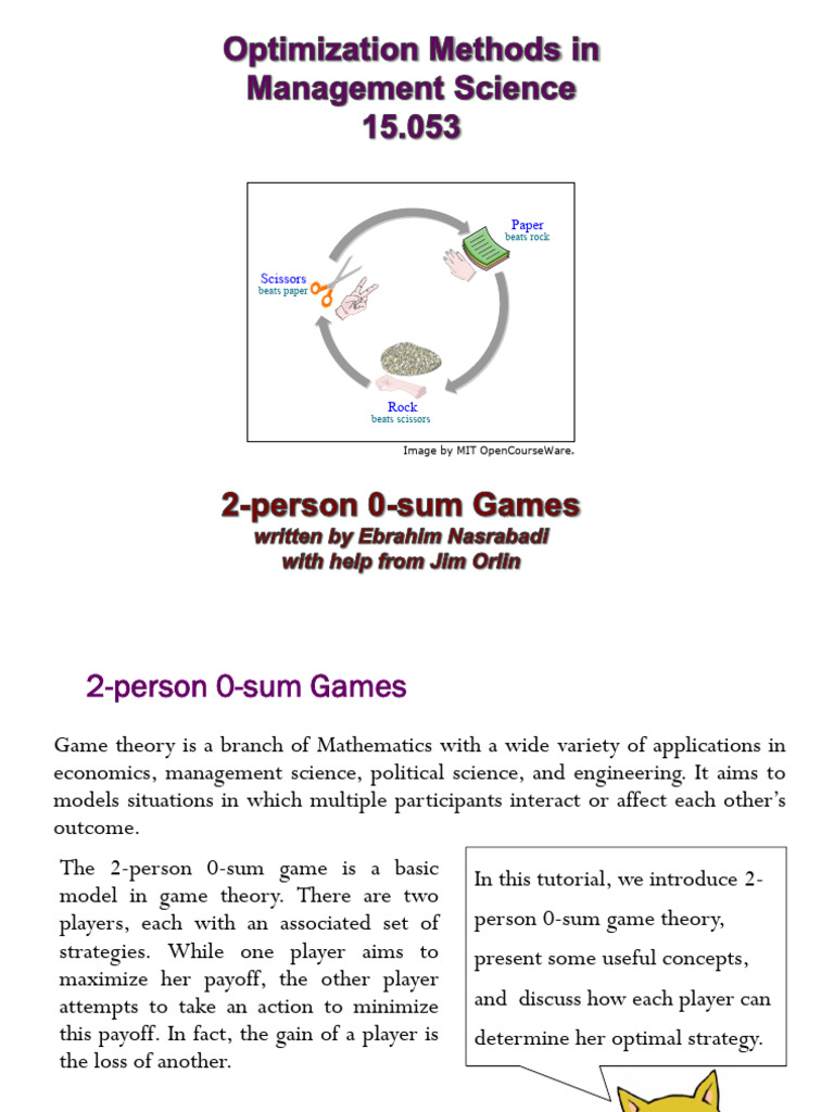 .trashed-1737215490-2e66a9d9a74dc5c11b620f70663400da_MIT15_053S13_tut08 | PDF | Game Theory ...