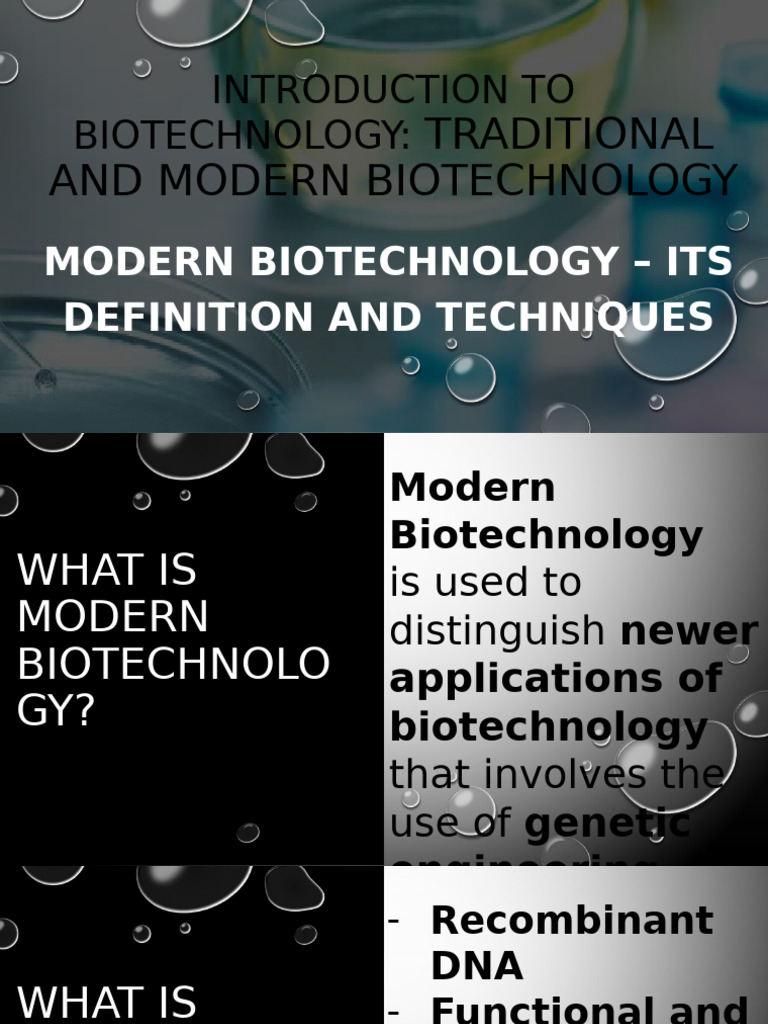 Modern Biotechnology FINAL 1 1 | PDF | Biotechnology | Genetic Engineering