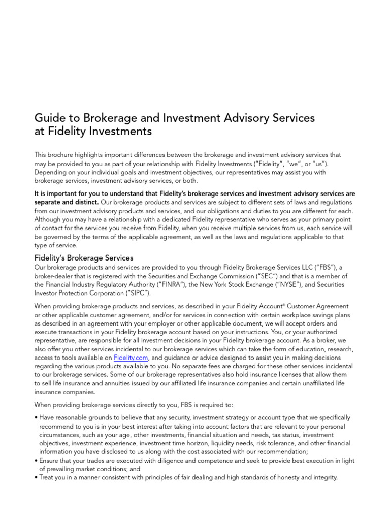 Guide To Brokerage | PDF | Financial Adviser | Financial Industry ...