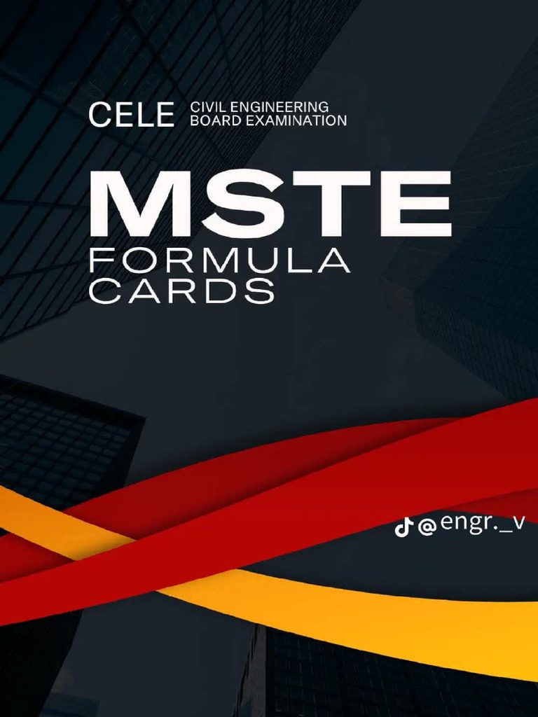 MSTE Formulas | PDF