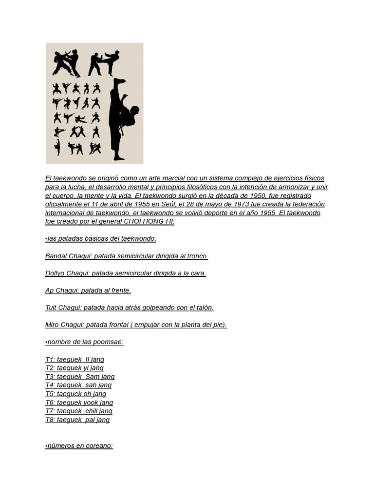 Taekwondo | PDF