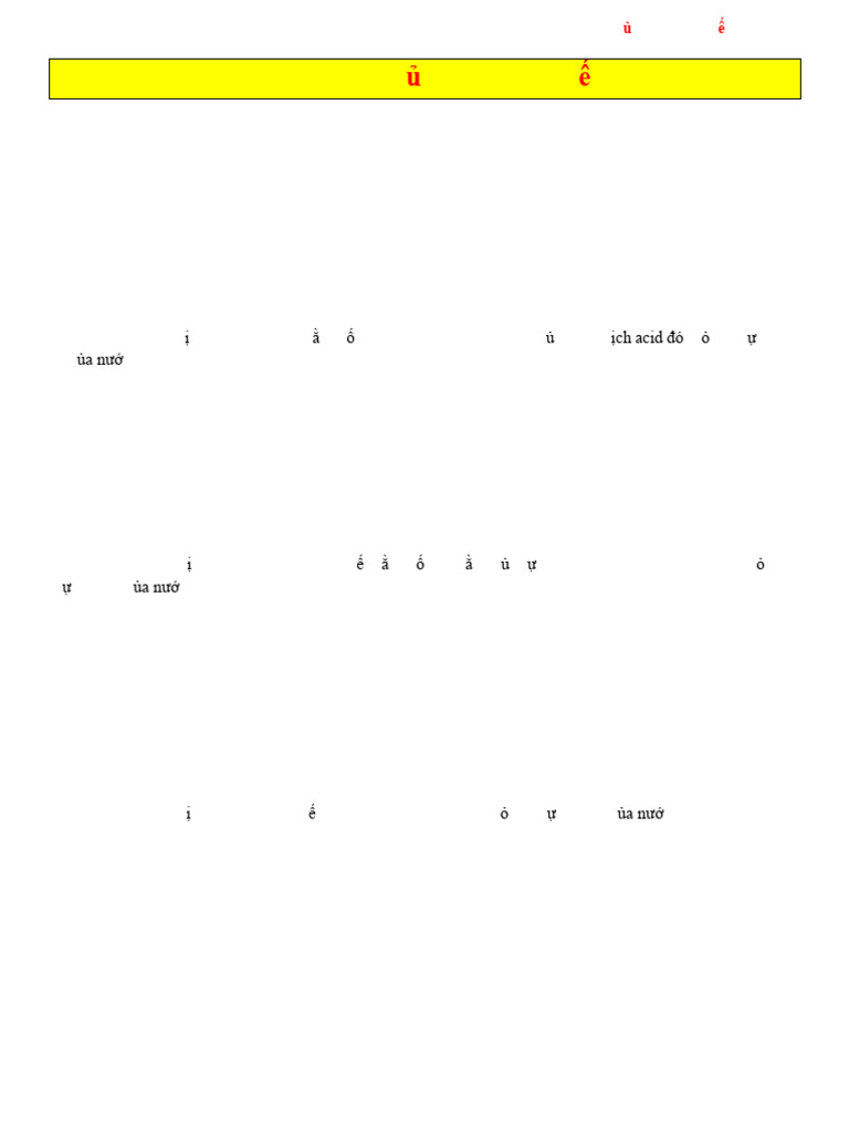 BÀI TOÁN pH CỦA ACID YẾU-Đề | PDF