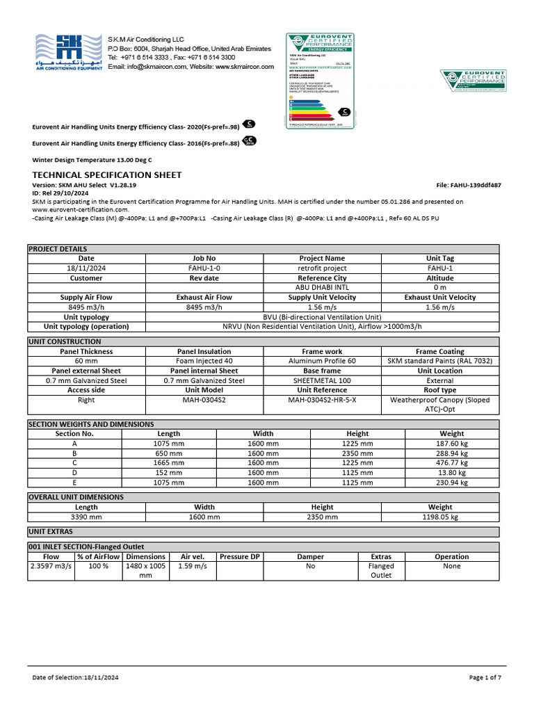 FAHU's Selection | PDF | Air Conditioning | Manufactured Goods