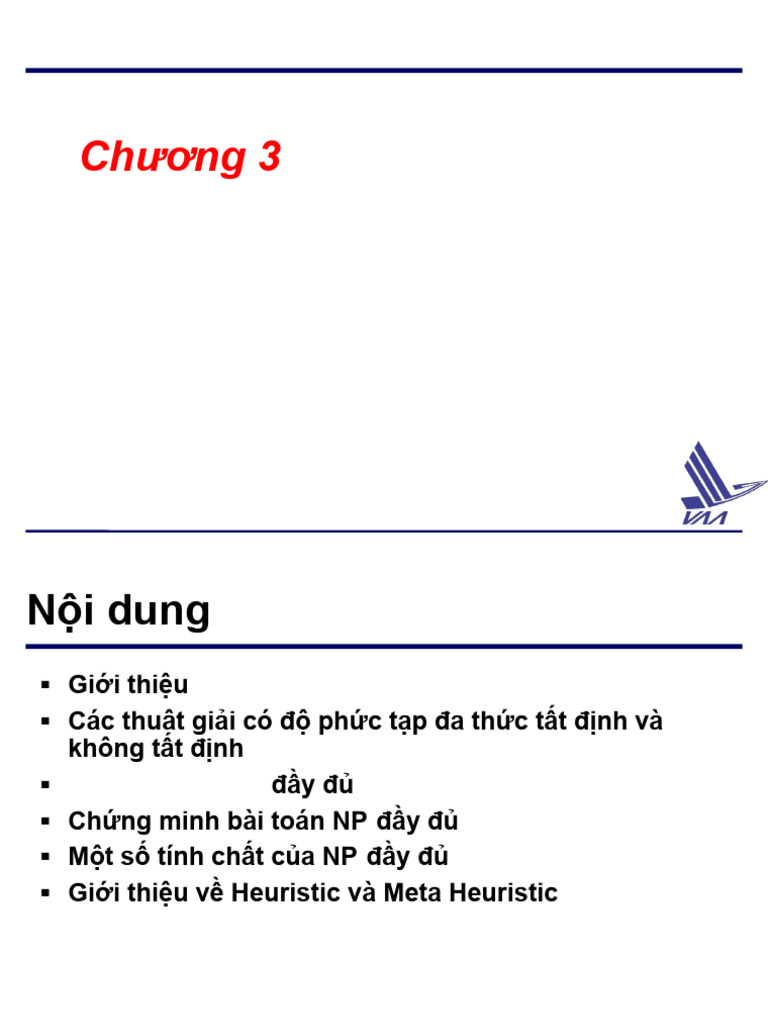 Buoi 3 - Chuong 3 Bai toan NP-Complete | PDF