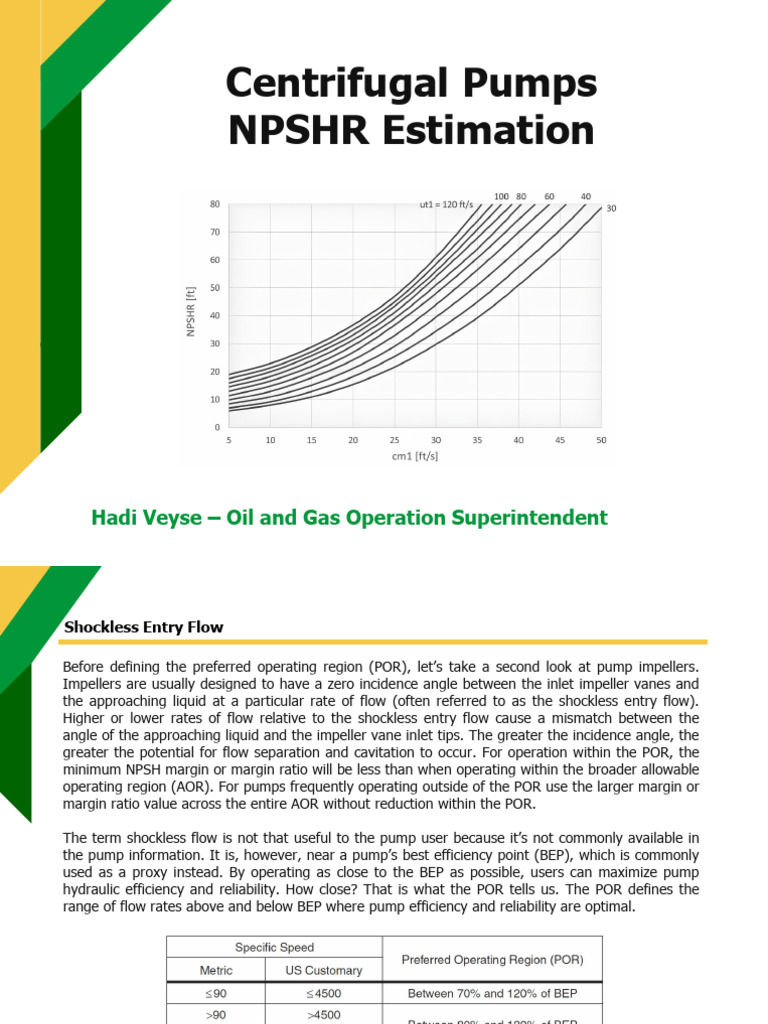 Centrifugal Pumps - NPSHR Estimation | PDF | Pump | Mechanical Engineering