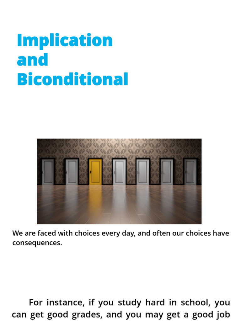 GM Implication Biconditional | PDF | Semiotics | Mathematical Logic