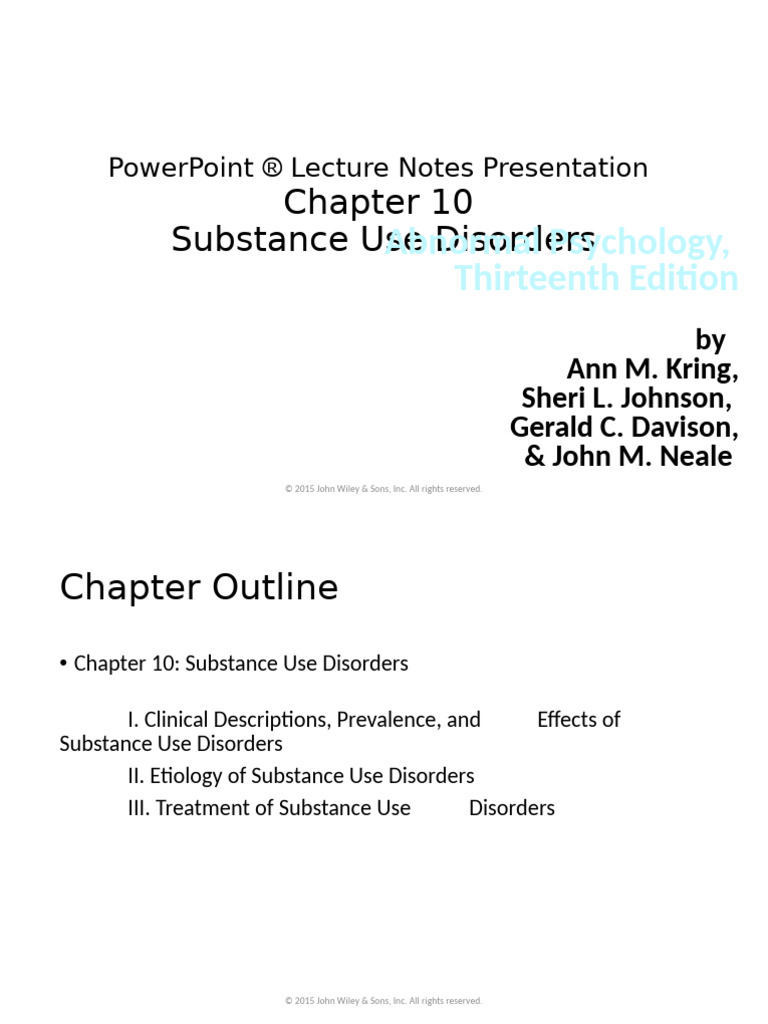 Overview of Substance Use Disorders | PDF | Alcoholism | Substance Abuse