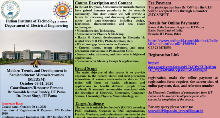 SD_CEP_brochure | PDF | Electrical Engineering | Semiconductors