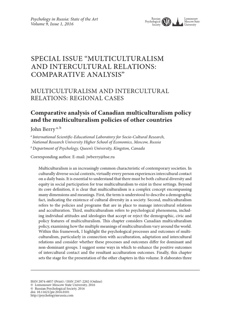 Comparative_analysis_of_Canadian_multiculturalism_ | PDF ... Comparative_analysis_of_Canadian_multiculturalism_ | PDF ...