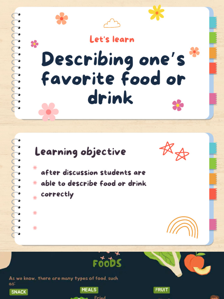 Describing Food and Drink - Materi (Teks) | PDF