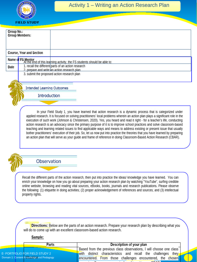 FS-2-Activity-1 | PDF | Action Research | Education Theory