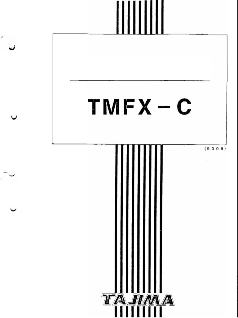 TMFX-C Machine Parts List | PDF | Screw | Manufactured Goods