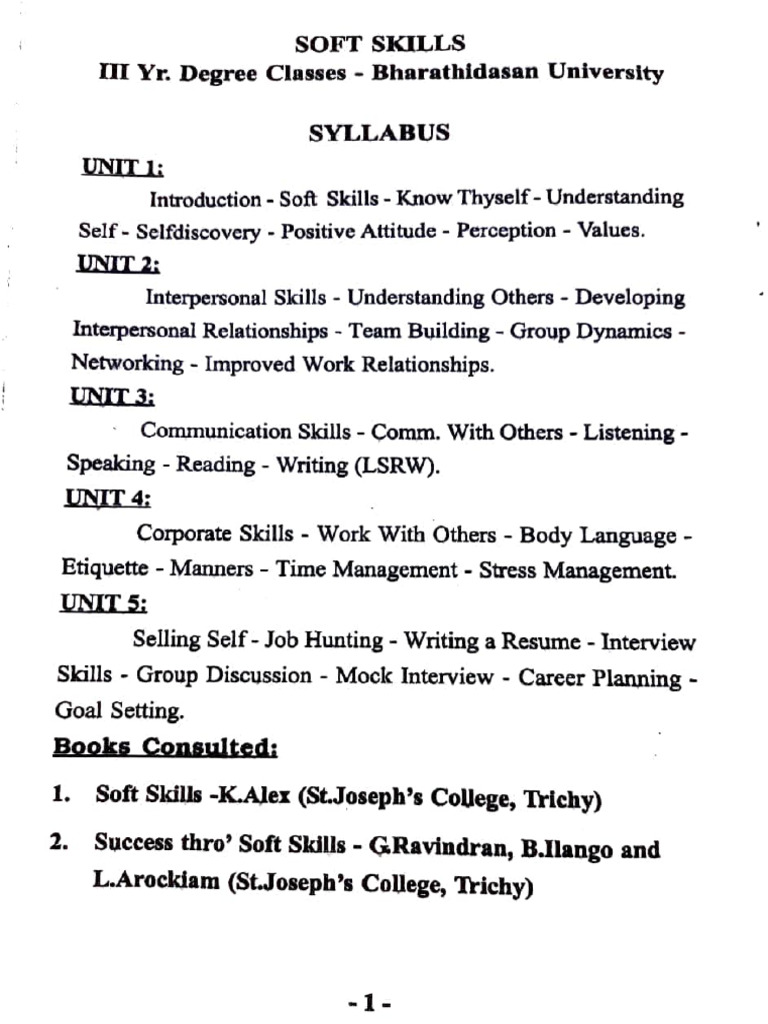 Soft Skill Development | PDF