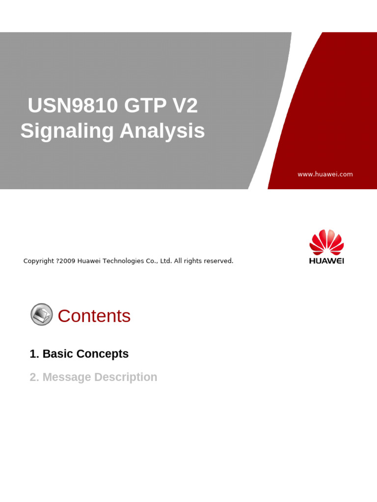 OEB913313 USN9810 GTPV2 Singaling Analysis ISSUE1.00 | PDF | Network ...