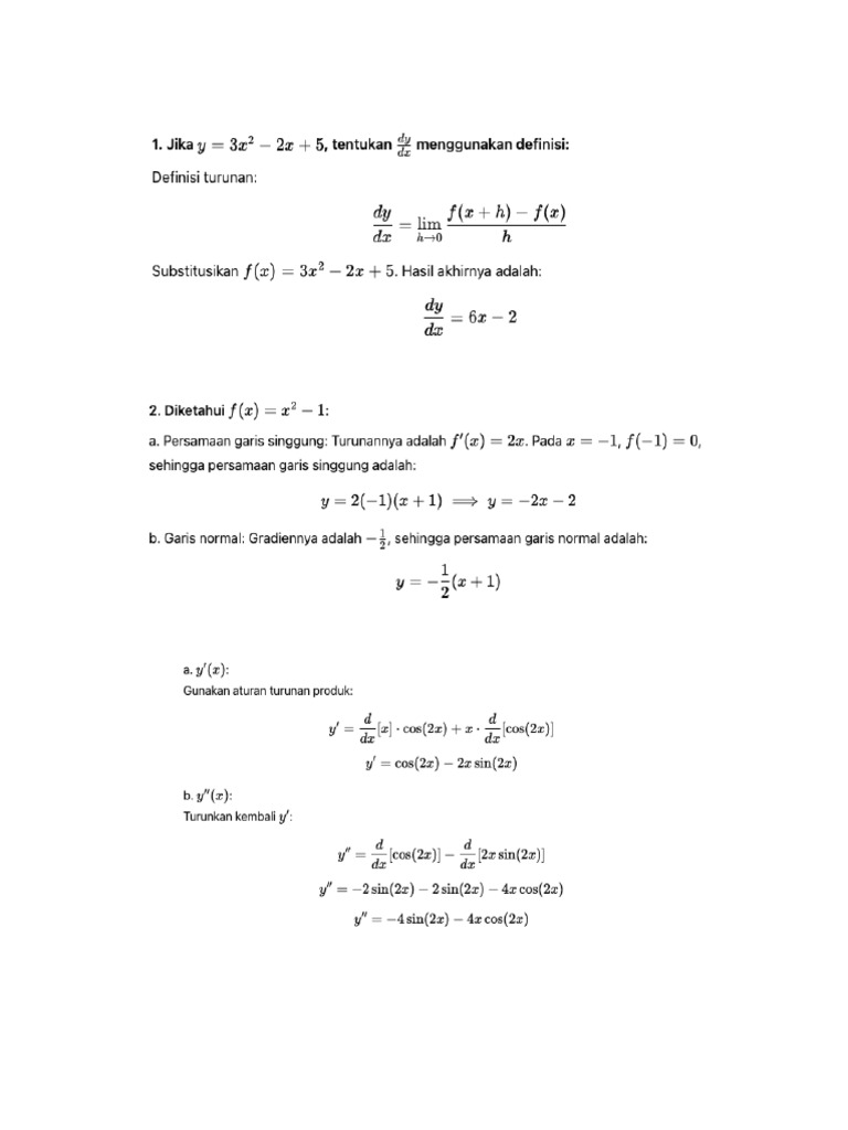 Tugas Kalkulus | PDF