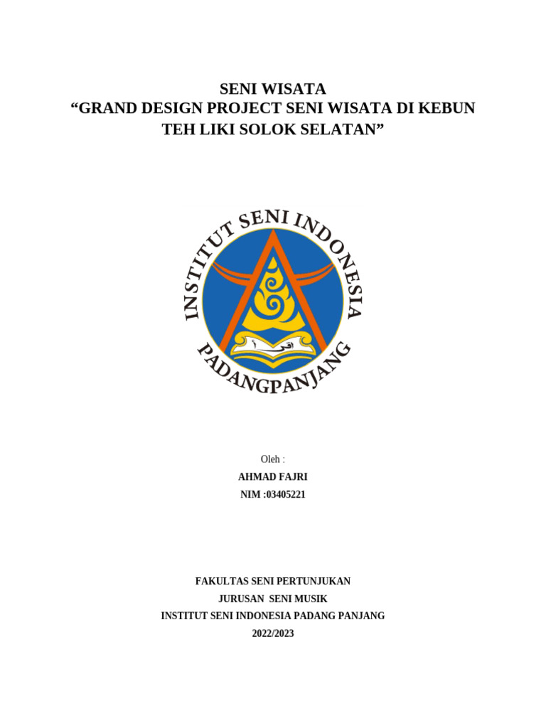 Seni Wisata Aji | PDF