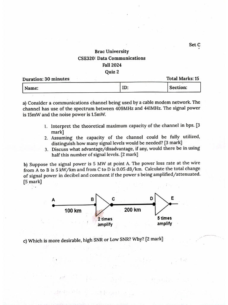 CSE320 Q2_Set C1 | PDF CSE320 Q2_Set C1 | PDF