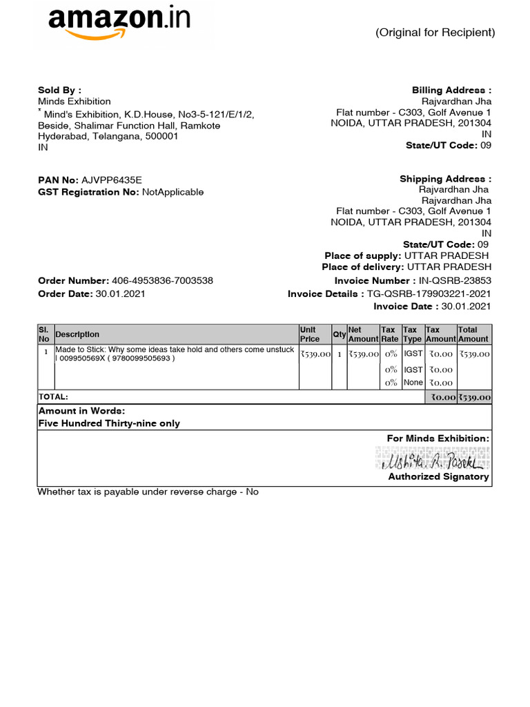 Books and Udemy Invoice 4 | PDF | Invoice | Value Added Tax