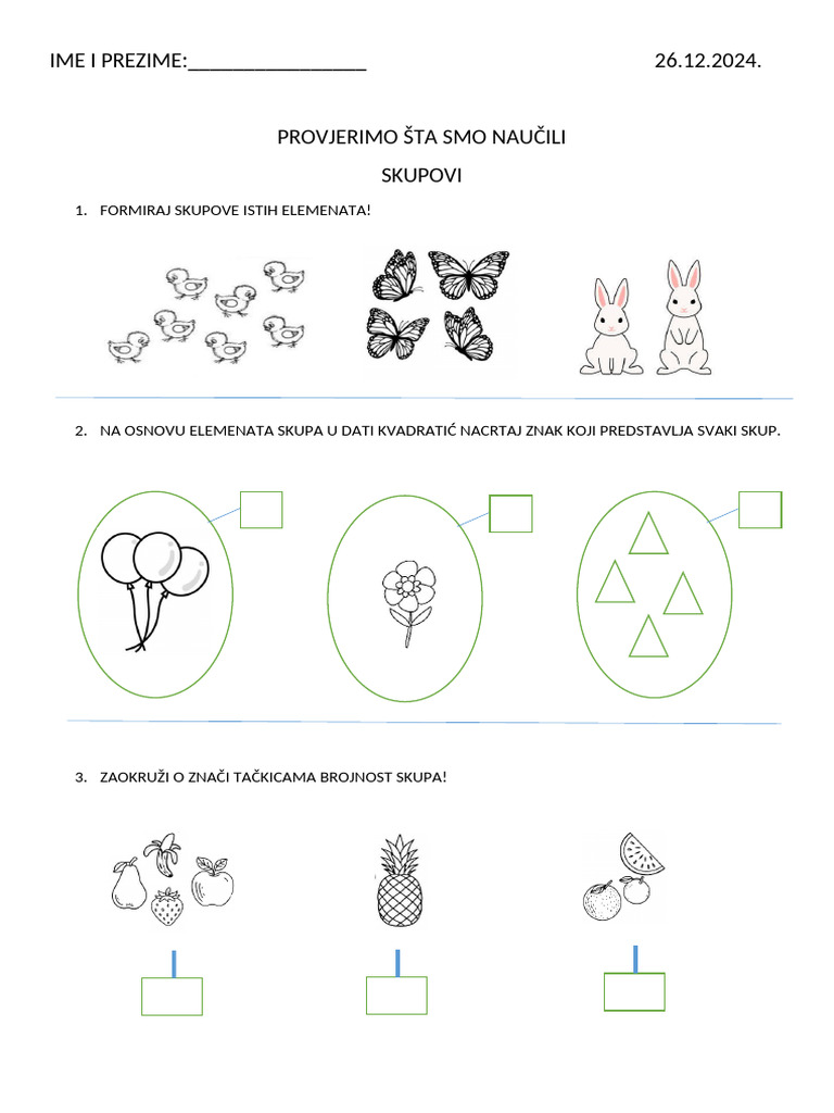 Skupovi Provjera | PDF