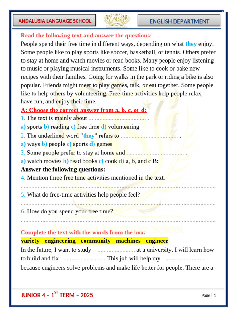 ANS.ENG.rivision | PDF