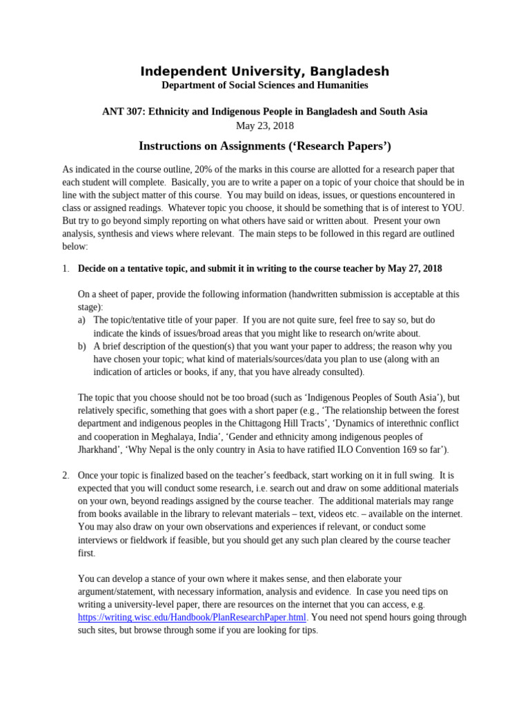 Reseach Paper-Instructions | PDF