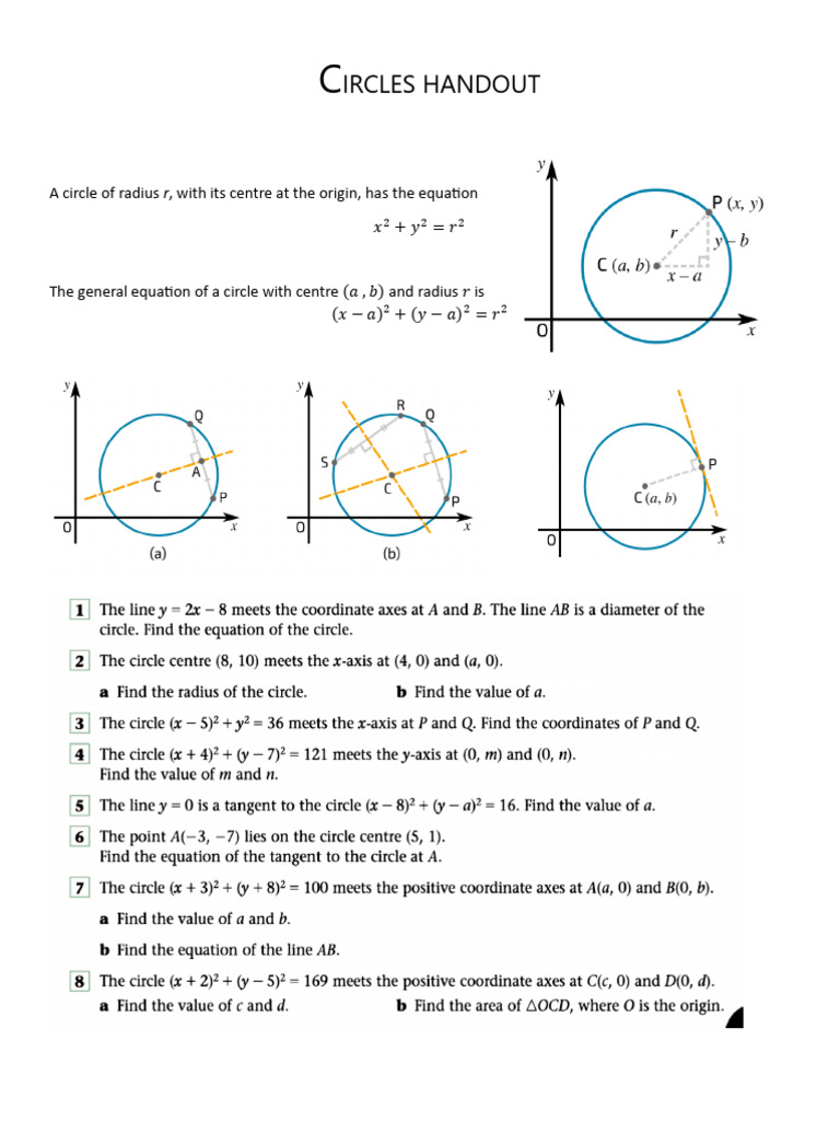 Circles Handout | PDF