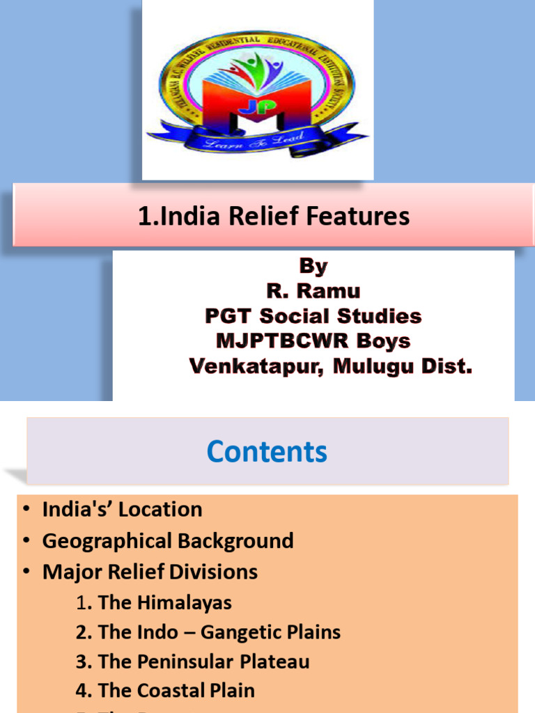 Major Relief Features of India | PDF | Himalayas | Physical Geography