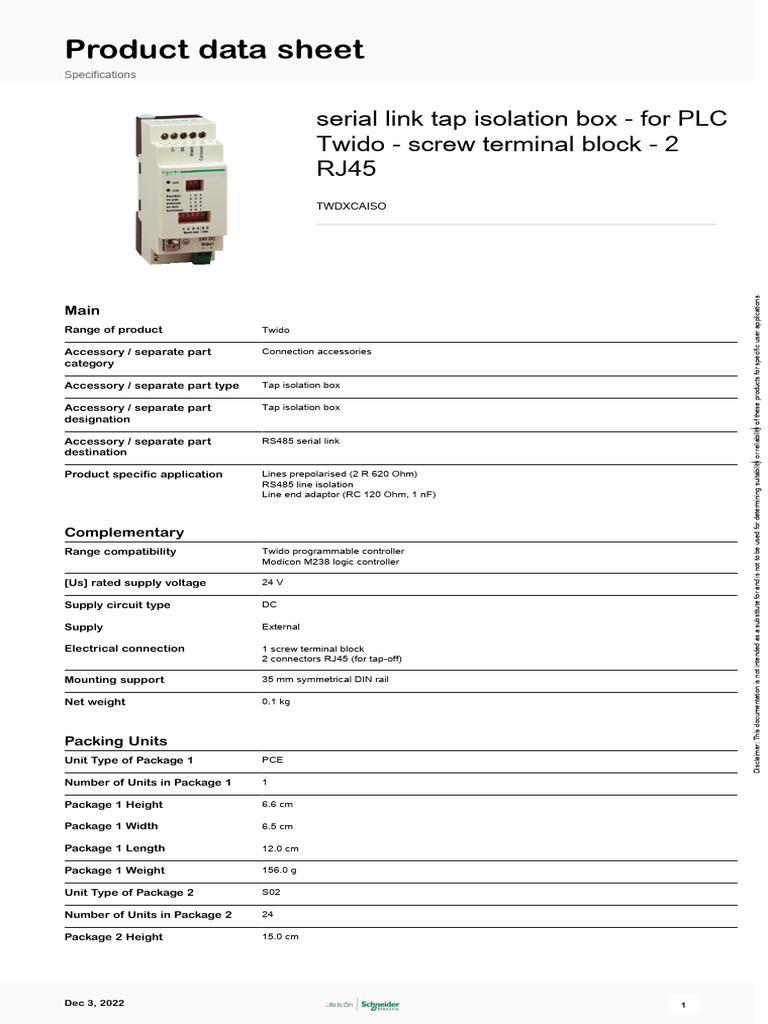 Modicon M258 - TWDXCAISO | PDF