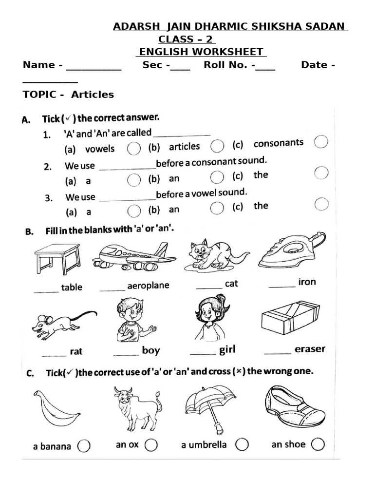 articles class 2 | PDF