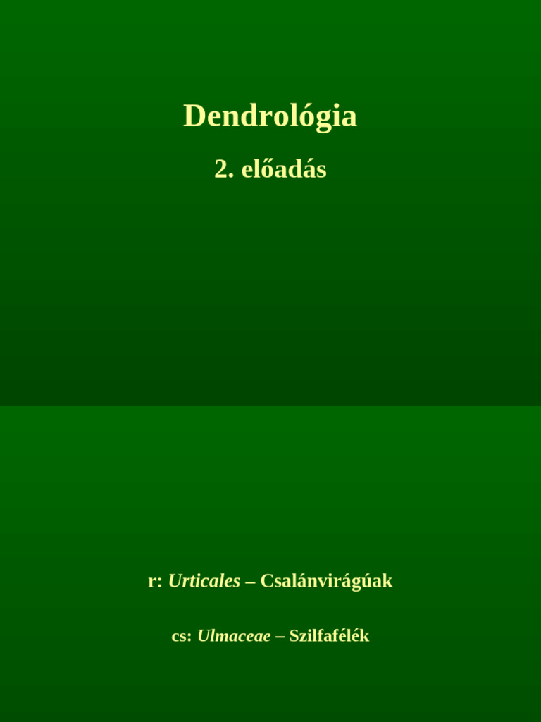 Dendrologia 02 | PDF