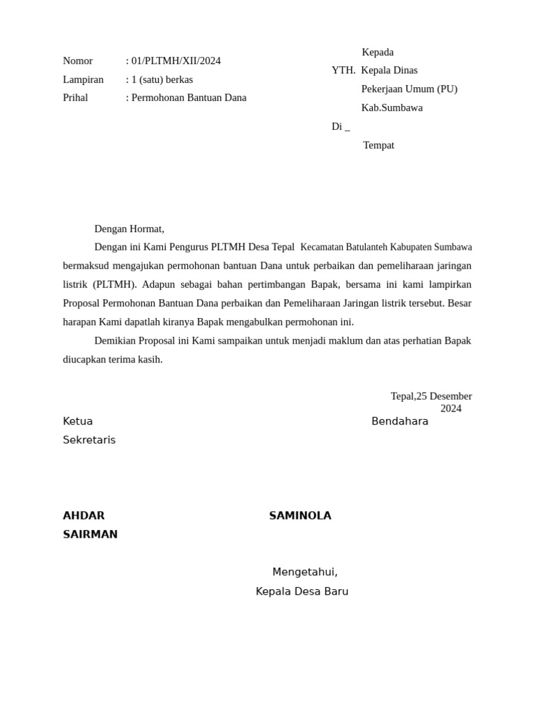 Proposal Listrik | PDF