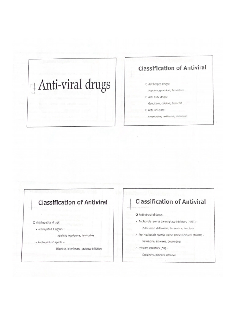 Anti Viral Drugs | PDF