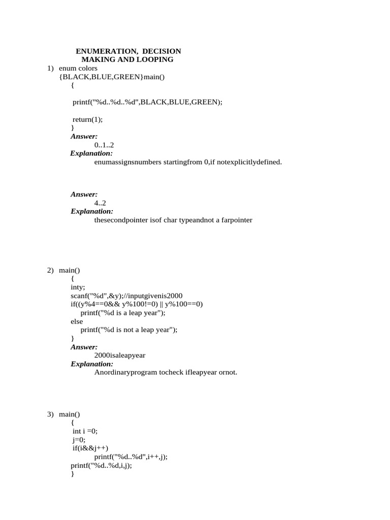 Looping and Decision Making | PDF | Software Development | Computer Science