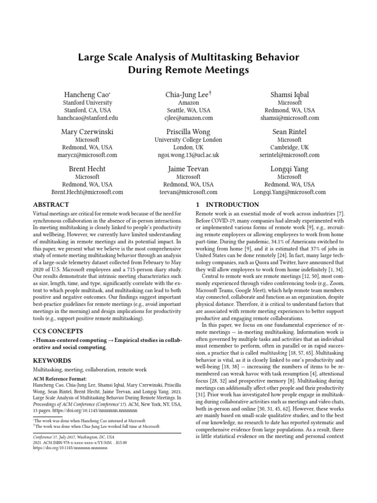 Paper1_Large Scale Analysis of Multitasking Behavior During Remote ... Paper1_Large Scale Analysis of Multitasking Behavior During Remote ...