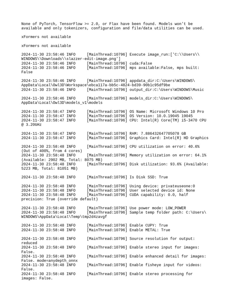 log | PDF | Microsoft Windows | Operating System