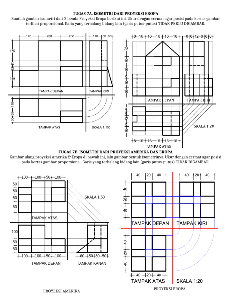 7AB Isometri Dari Proyeksi Eropa 2 | PDF