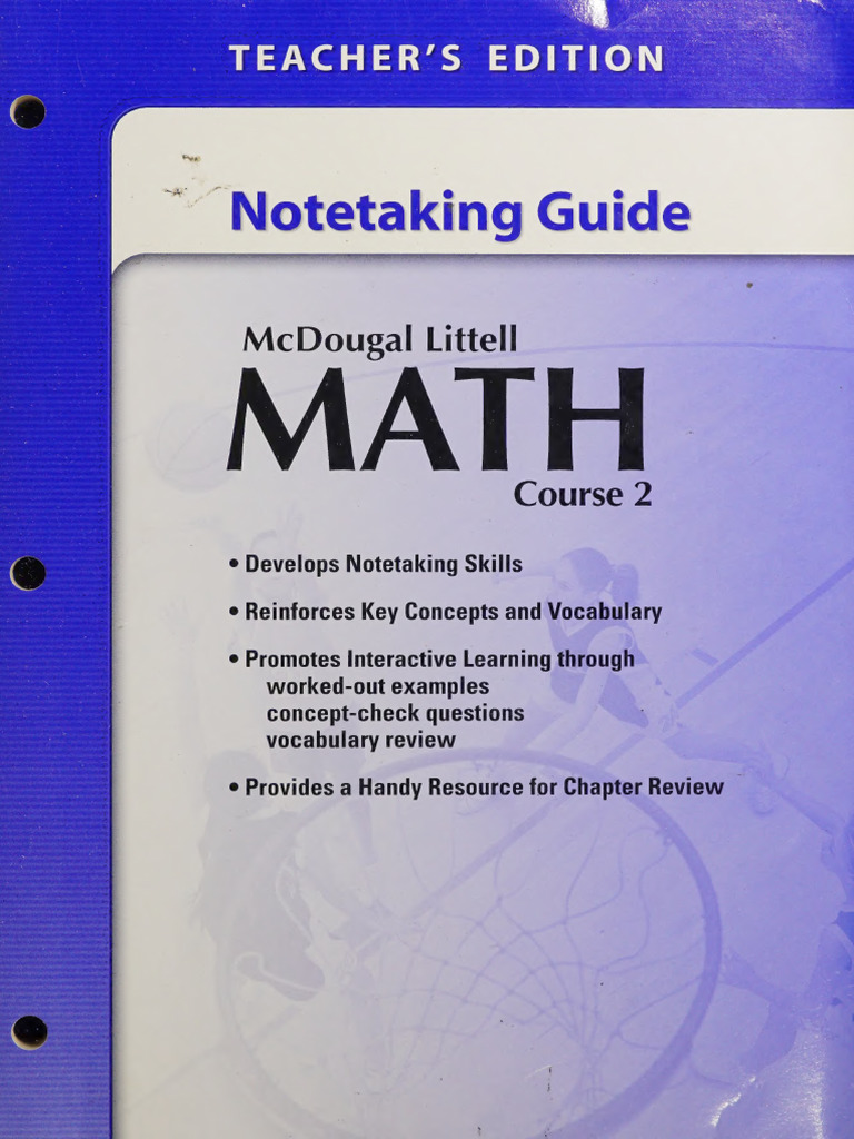 McDougal Littell Math Course 2 Notetaking Guide | PDF | Area | Mathematics