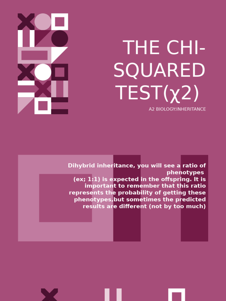 The Chi Square Formula | PDF | Chi Squared Test | Applied Mathematics