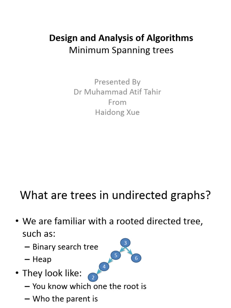 Minimum Spanning trees.pptx | PDF | Computational Problems | Discrete ... Minimum Spanning trees.pptx | PDF | Computational Problems | Discrete ...