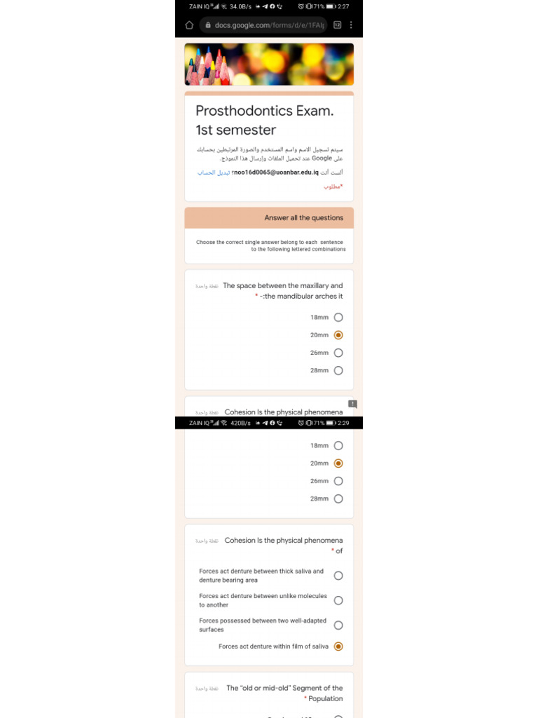 Prostho All Mcqs | PDF | Dental Implant | Dentistry Branches