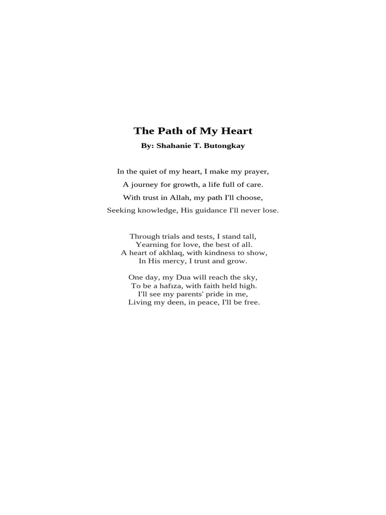 The Path of My Heart | PDF