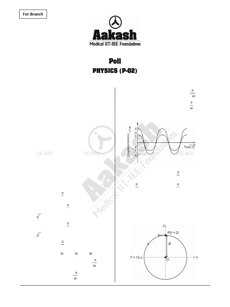 CC-072 NBP Poll P-02 Oscillations | PDF | Mechanics | Physics